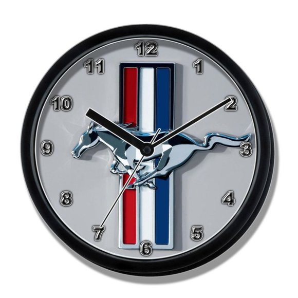 Clock | Wall Decor | Ford Mustang Logo Clock New | Poshmark
